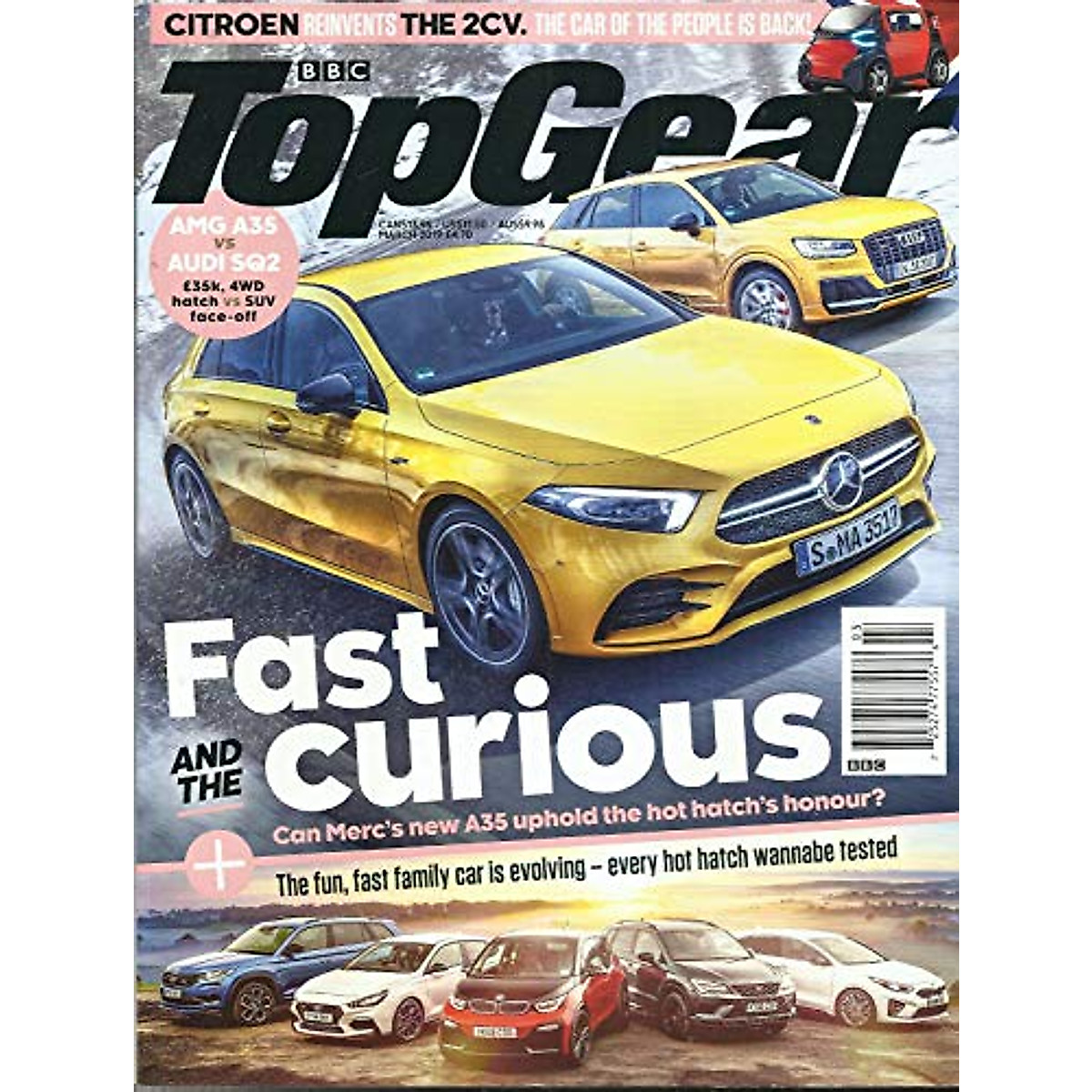 BBC TOP GEAR MAGAZINE, UK EDITION MARCH, 2019 NO. 319 FAST & THE CURIOUS