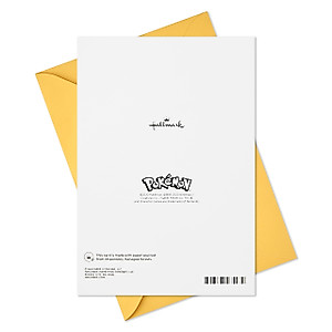 Hallmark Pokémon Pop Up Birthday Card for Kids (Pikachu, Squirtle, Charmander, Bulbasaur)