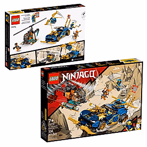LEGO Ninjago Jay and NYA’s Race Car EVO 71776 Building Kit (536 Pieces)