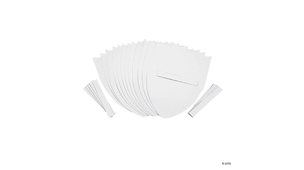 Fun Express DIY Shield Kit for Kids - Set of 12 Cardboard Shields - VBS ...