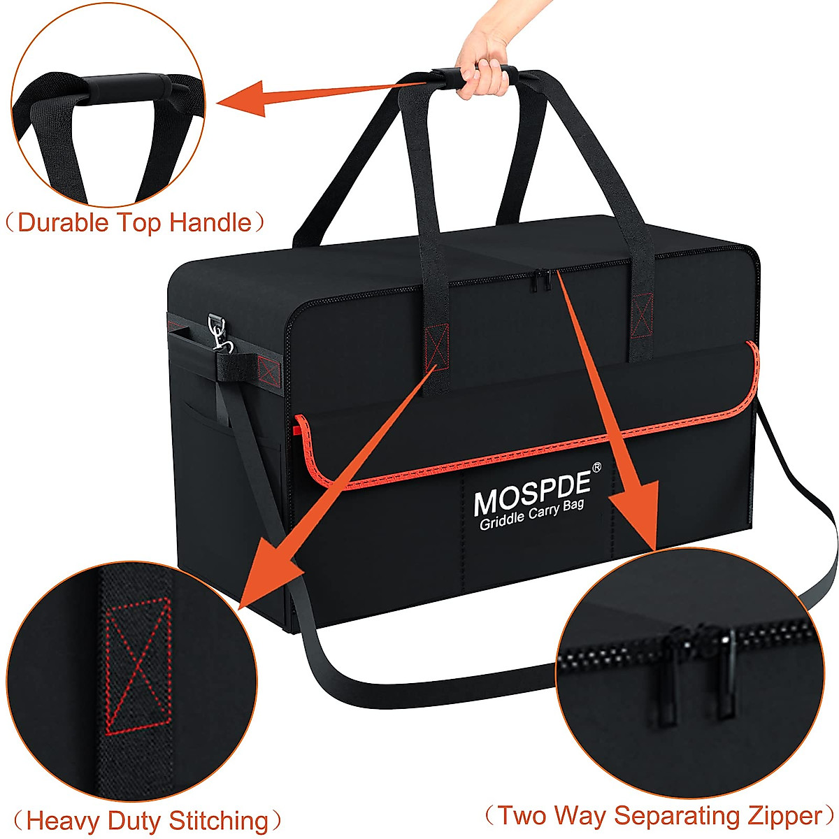 22" 17" Griddle Carry Bag and Cover Fits for Blackstone 22 Inch 17 Inch Table Top Griddle with Grill Cover and Stand, Fits Blackstone 22" 17" Grill Griddle with The Lid and Stand