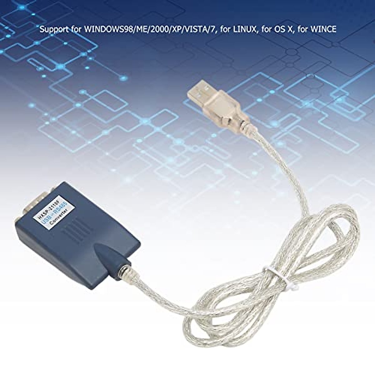 Naroote USB to RS485 Adapter, Practical Plug and Play USB2.0 to RS485 Serial Adapter with 6 Position Terminal Board for Laptop