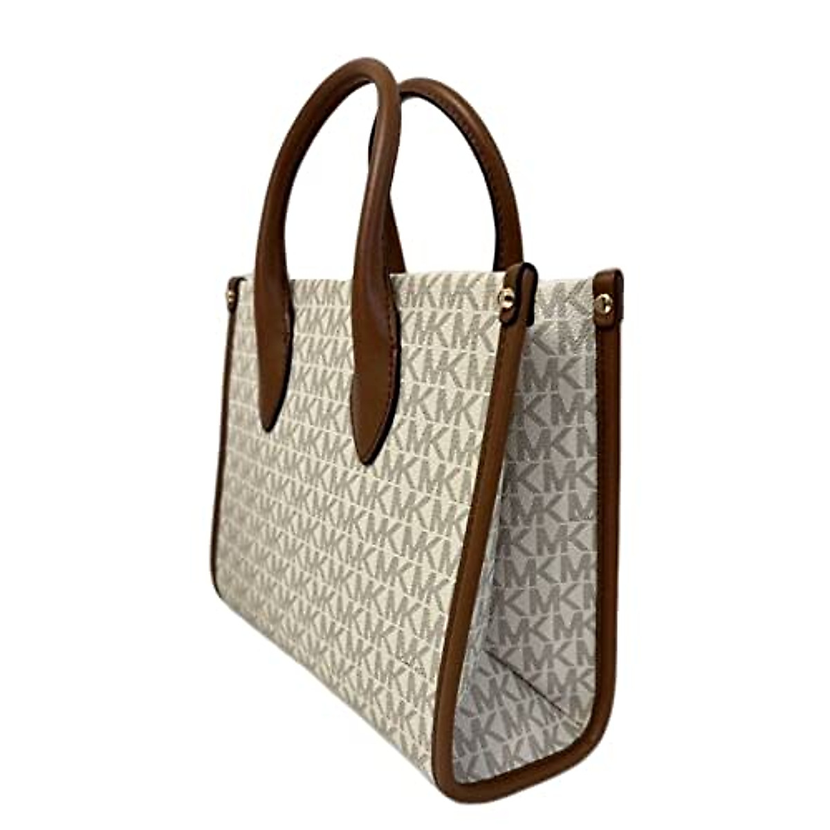 Michael Kors Women's Mirella Small PVC Top Zip Crossbody Bag