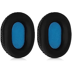 Replacement Ear Pads and Headband Cushion Pad Repair Parts Compatible with Sennheiser HD8 HD7 DJ HD6 Mix (Black and Blue)