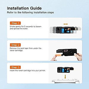E-Z Ink (TM Compatible Toner Cartridge Replacement for Dell E525W E525 525w to use with E525w Wireless Color Printer for 593-BBJX (Black, 2 Pack)