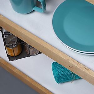 Con-Tact Brand Shelf Liner, Elegant and Textured Drawer Liner, Non-Adhesive and Durable Liner, 20" x 5', White Diamonds