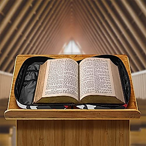 Rnyleeg Camouflage Bible Cover Bible Case for Women Girls Men Boy Carrying Book Case Church Bag Bible Protective Bag with Handle and Zippered Pocket