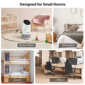 MOOKA Official Certified Replacement HEPA Filter for MOOKA Allo, Afloia Fillo Air Purifier, HEPA Replacement Filter