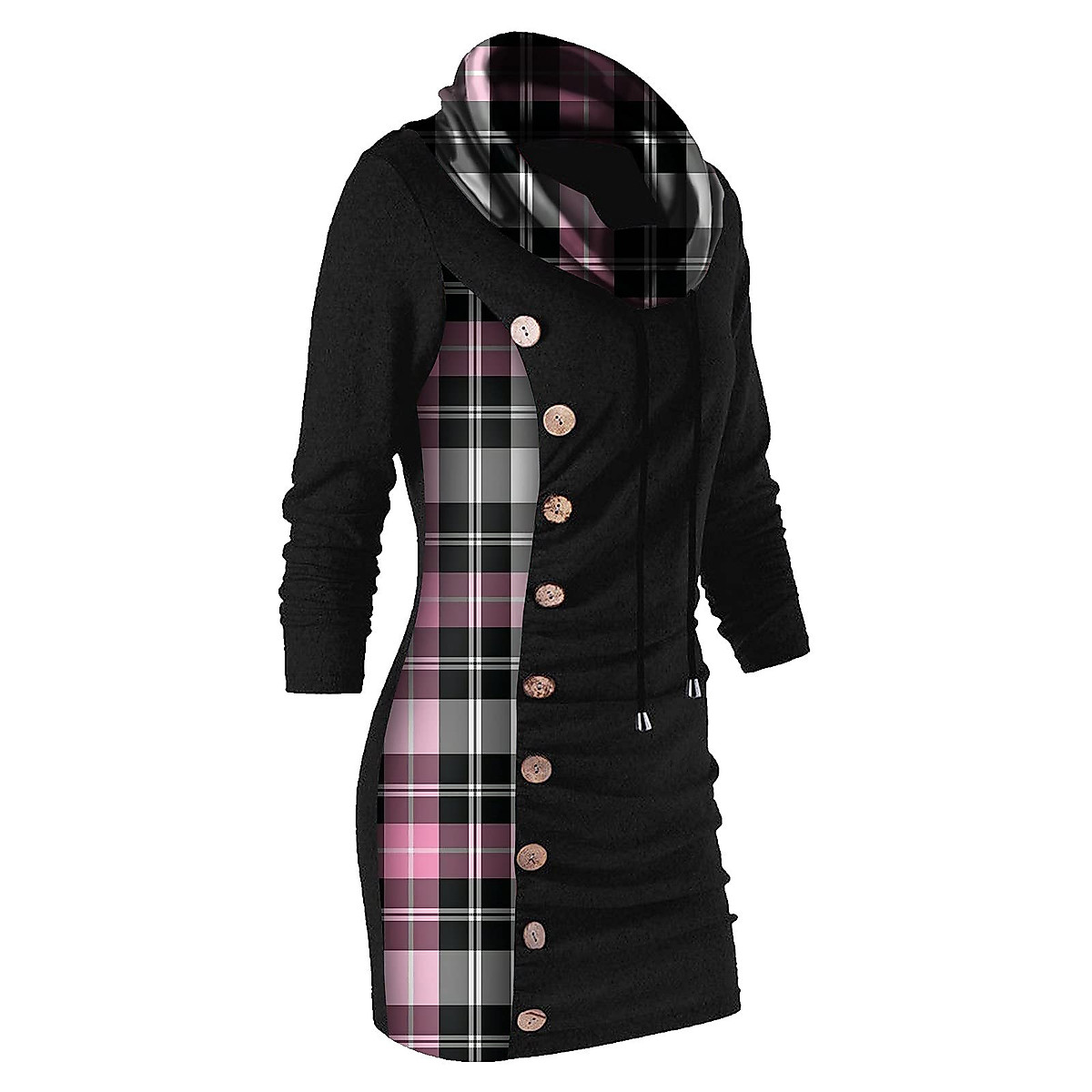 Womens Tunic Sweatshirts red Womens Jacket Autumn Sweaters for Women Orange Balloon Sleeve Blouse Woman's Flannel Jacket Cardigan Sweater Navy Womens Womens plad Hoodie