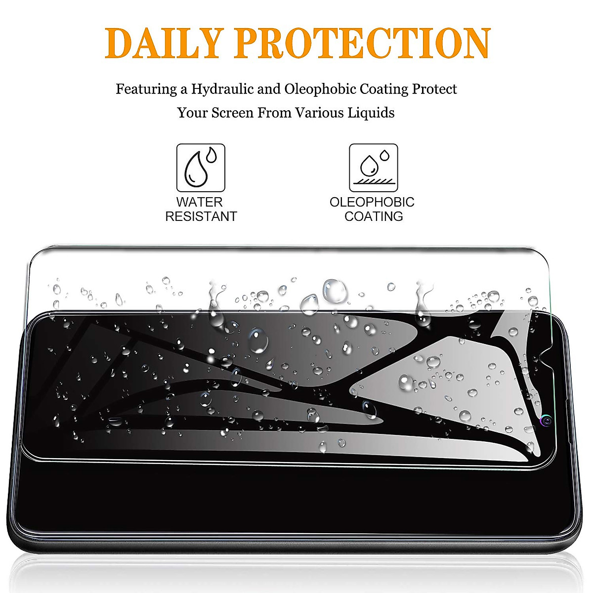 Aidinar Screen Protector for OPPO Reno 8T 5G, [2 Pack] Ultra-Thin 9H Hardness HD Clear,OPPO Reno 8T 5G Tempered Glass Screen Protector