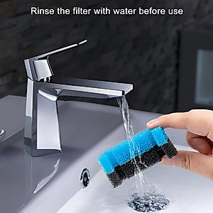 Wonder Creature Cat Fountain Filter Replacement, Upgraded Sponger Foam Filter for Round and Cubic Stainless Steel Top Cat Fountain, for Crystal and 2L/67oz Cat Fountain (Pack of 4)