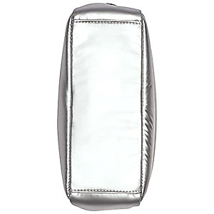 DKNY womens Dkny Avia Camera Bag Crossbody, Silver/Black, One Size US