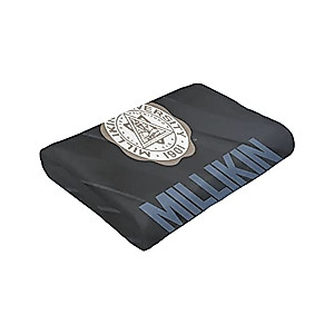 Millikin University Logo Flannel Throw Blanket, 60x50 Inches Soft Blanket for Couch, Cozy, Warm ，All Season.