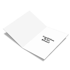 NobleWorks The Best Card, Optimisms - Retirement Greeting Card with Envelope, Flower' Decorated Inspirational Saying C6631GRTG