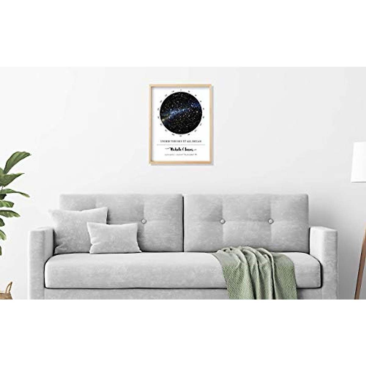 Custom Star Map - Personalized Star Map (Multiple Sizes - Unframed Star Prints, Star Constellation Map Wall Art, Great Gift - Special Occasion, Engagement Gift, Wedding Gift, Anniversary Gift)