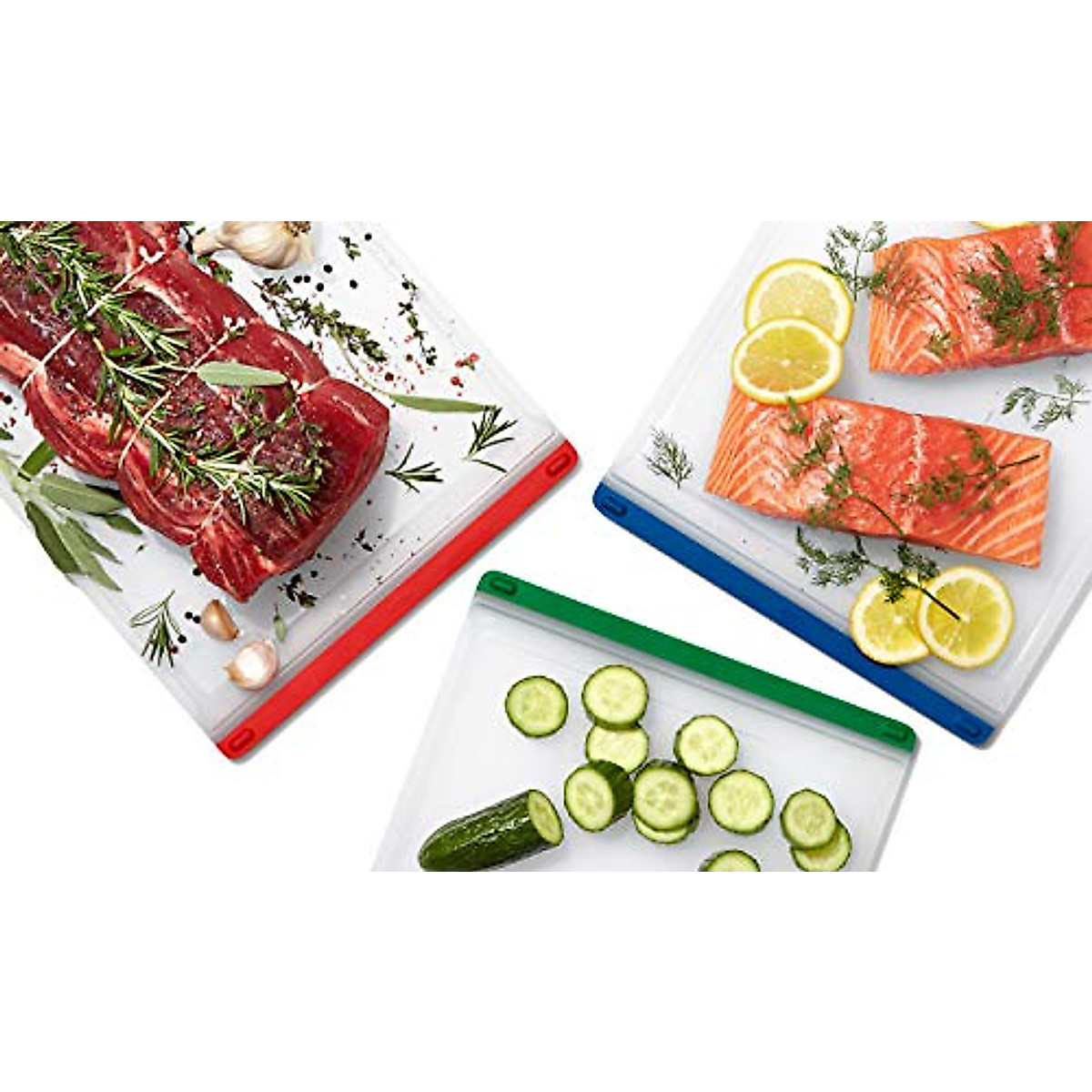 OXO Good Grips 3-Piece Plastic Everyday Cutting Board Set - Red, Green, Blue