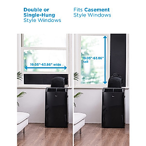 Midea Duo 14,000 BTU (12,000 BTU SACC) High Efficiency Inverter, Ultra Quiet Portable Air Conditioner, Cools up to 550 Sq. Ft., Works with Alexa/Google Assistant, Includes Remote Control & Window Kit