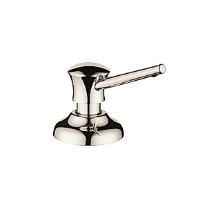 Talis C Prep Polished Nickel Kitchen Faucet + Soap Dispenser + Base Plate