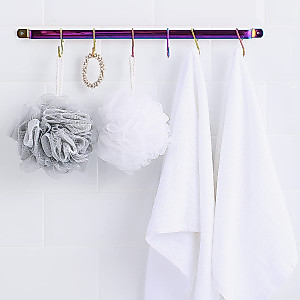 Evanda Rainbow Hooks for Hanging Pack of 30, Heavy Duty Stainless Steel Titainium Plating Metal Mutil Purpose Hanger for Kitchen Pans, Pots, Utensils Tooks, Cups, Mugs, Clothes, Bags, Towels, Plants