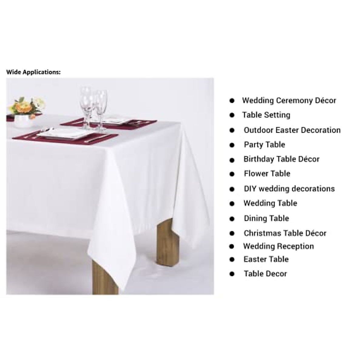 AK TRADING CO. 60 x 102-Inch Rectangular Polyester Tablecloth - Sage