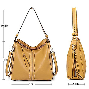 Montana West Hobo Bag for Women Large Vegan Leather Purses and Handbags Tote Bags Crossbody Shoulder Bag with Holster MWC-G1001MSTD