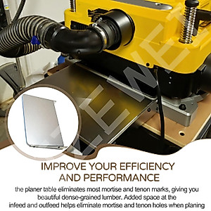 DW7351 13" Planer Folding Table Accessory Set of 2 - Offers Additional 9-Inch Support on Each Side for Enhanced Stability, Compatible with DEWALT DW735 Planer, Includes 5140008-16 Replacement Hardware