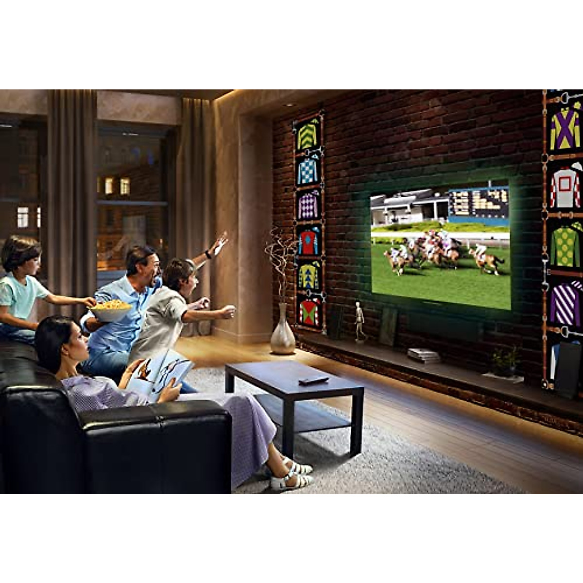 Pudodo Kentucky Derby Porch Banner Run for The Roses Jockey Attire Party Front Door Sign Wall Hanging Banner Decoration