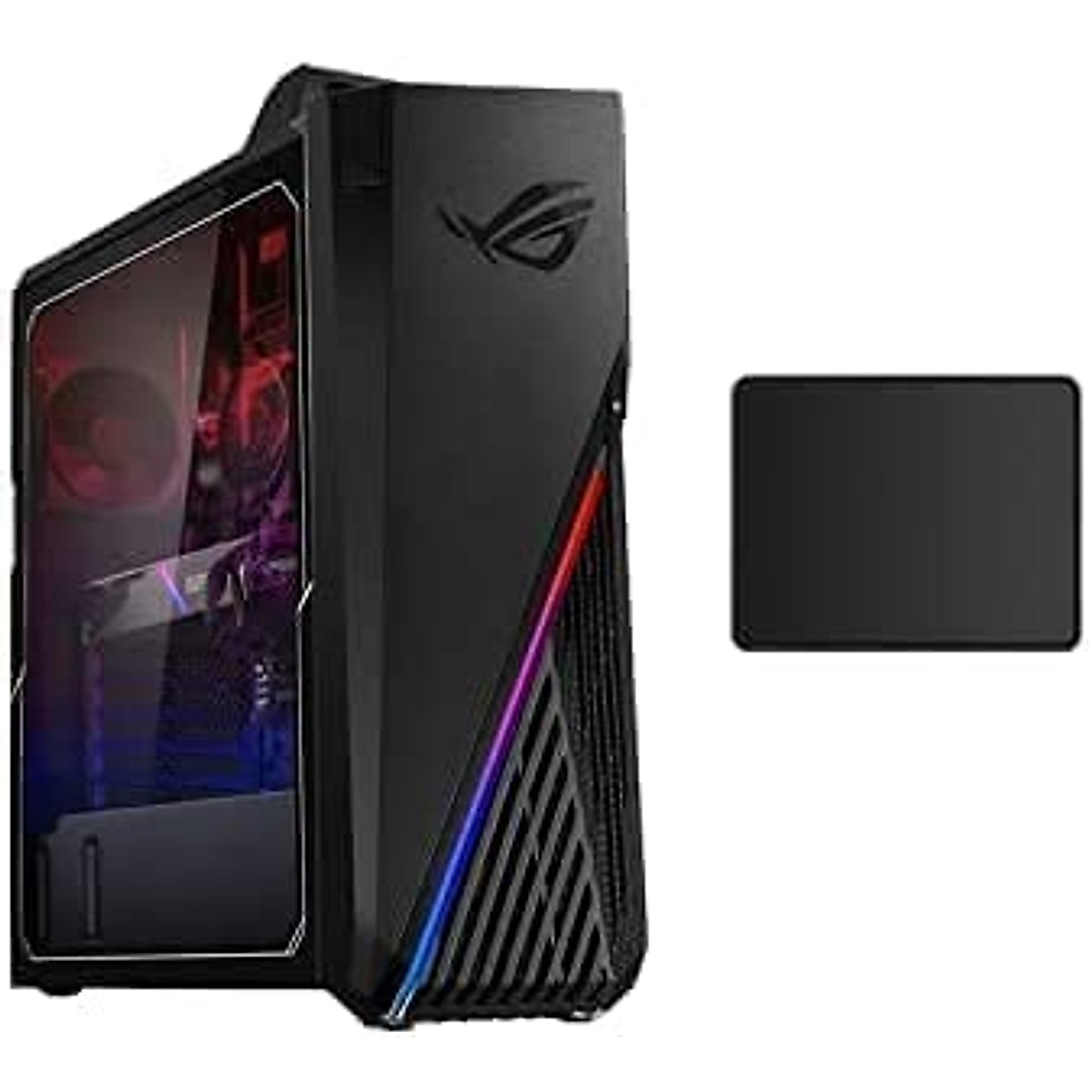 ASUS ROG Premium Gaming Desktop | 11th Gen Intel Core i7-11700F | 32GB RAM | 1TB SSD +1TB HDD | NVIDIA GeForce RTX 3070 | Black | Windows 10 | with Mouse Pad Bundle