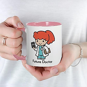 CafePress Future Doctor Girl Mug Ceramic Coffee Mug, Tea Cup 11 oz