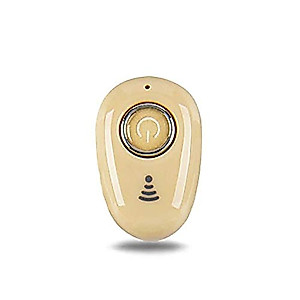 Heave Single Bluetooth V4.1 Earbud,Stereo Wireless in Ear Headphones,Mini Invisible Wireless Headset with Mic,Magnetic Waterproof Sport Earpiece for Car Driving Office Khaki