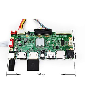 VSDISPLAY 12.3" 12.3 Inch 1920x720 FHD IPS LCD Screen HSD123KPW2-D10 with HD-MI USB SD Card LCD Controller Board VS-56S2 Multimedia Supports MP4