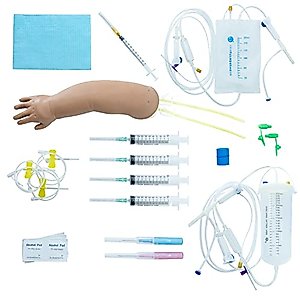Pediatric IV and Phlebotomy Practice Kit by The Apprentice Doctor. Practice and Perfect Critical Medical Skills Before Working on Real People. (Dark Skin Tone)