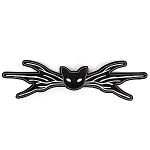 C-ZOFEK Headwear Black White Stripe Gothic Halloween Cosplay Headwear (Black)