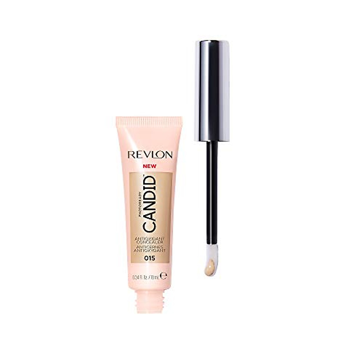 Concealer Stick by Revlon, PhotoReady Candid Face Makeup with Anti-Pollution & Antioxidant Ingredients, Longwear Medium-Full Coverage Infused with Caffine,Natural Finish,Oil Free,015 Light, 0.34 Fl Oz