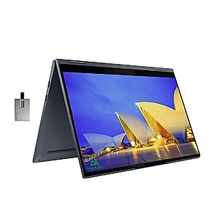 2022 LENOVO Yoga 7i 2-in-1 360° 15.6" Touch Screen Laptop, Intel Evo Platform Core i5 1135G7, 8GB RAM, 256GB PCIe SSD, Intel Iris Xe Graphics, Backlit Keyboard, Win 11, Slate Grey, 32GB USB Card