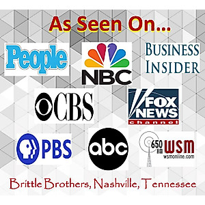 Brittle Brothers Peanut Brittle - 16 oz. Box : Voted #1-4x’s more Nuts - Gift Set Cashew Pecan Bacon Corporate Christmas Mother Father Chocolate