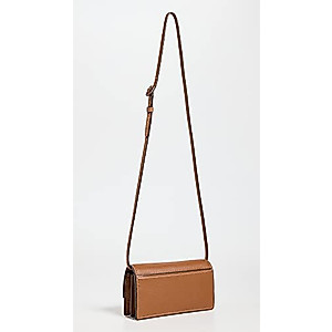 Tory Burch Women's Miller Wallet Crossbody, Light Umber, Brown, Tan, One Size