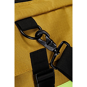 LINE2design Elite Firefighter Gear Bag - Fireman Premium Rescue Turnout Fire Gear Bag with Shoulder Strap - Yellow