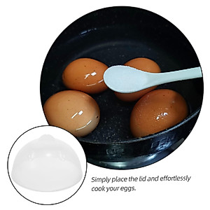 FUNOMOCYA Egg Cooker Lid Replace Egg Steamer Cover Egg Steamer Covers Reusable Lids for Egg Steamer Egg Steamer Lid Covers for Egg Steamer Egg Cooker Cover Multifunction Pot Cover Plastic