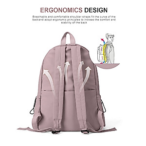 VECAVE School Backpack Purple Waterproof Bookbag Casual Lightweight Travel Rucksack Daypack Backpacks for Men Women College High School Bags backpack for Boys Girls Teens