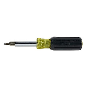 Klein Tools 80065 Schrader Driver Kit with Multi-Bit 11-in-1 Screwdriver / Nut Driver and 2-in-1 Nut Driver, Hex Head Slide Drive, 2-Piece