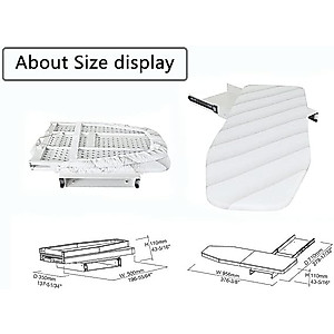 37 Inch Wall-Mounted Heavy Duty Ironing Board, 180 Swivel Fold Away Iron Board for Home Laundry Room Dorm (Style 6)