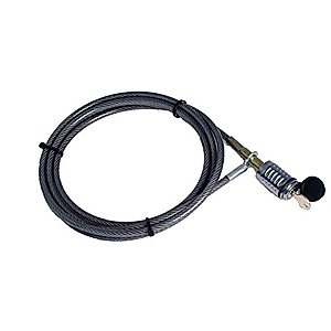 Heininger Advantage SportsRack 10' ft Chrome Plated Cable Lock - 6003
