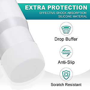 YUNZSXJY Silicone Boot for Stanley Quencher Adventure,2Pcs Protective Boot for Hydroflask Water Bottle 12oz - 40oz,Flex Boot Compatible with All Water Bottles (12-40oz for Stanley, Clear, 2)