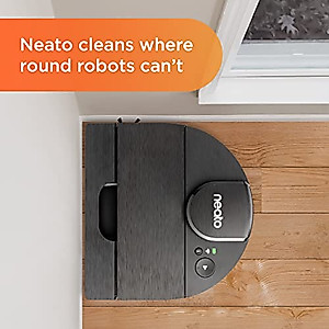 Neato D9 Intelligent Robot Vacuum Cleaner–LaserSmart Nav, Smart Mapping, Cleaning Zones, WiFi Connected, 200-Min Runtime, Powerful Suction, Turbo Clean, Corners, Pet Hair, XXL Dustbin, Alexa. 945-0445
