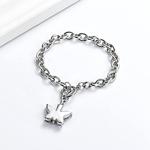 Imrsanl Butterfly Cremation Jewelry Urn Bracelet for Ashes Memorial Lockets Pendant Funeral Keepsake Jewelry for Ashes (Purple Red)