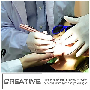 BCOATH Medical Flashlight Pen LED Flashlight Penlights for Nurses Pocket Flashlight Pen Lights Pocket Torch Pen Flashlight Inspection LED Torch Light Zinc Alloy