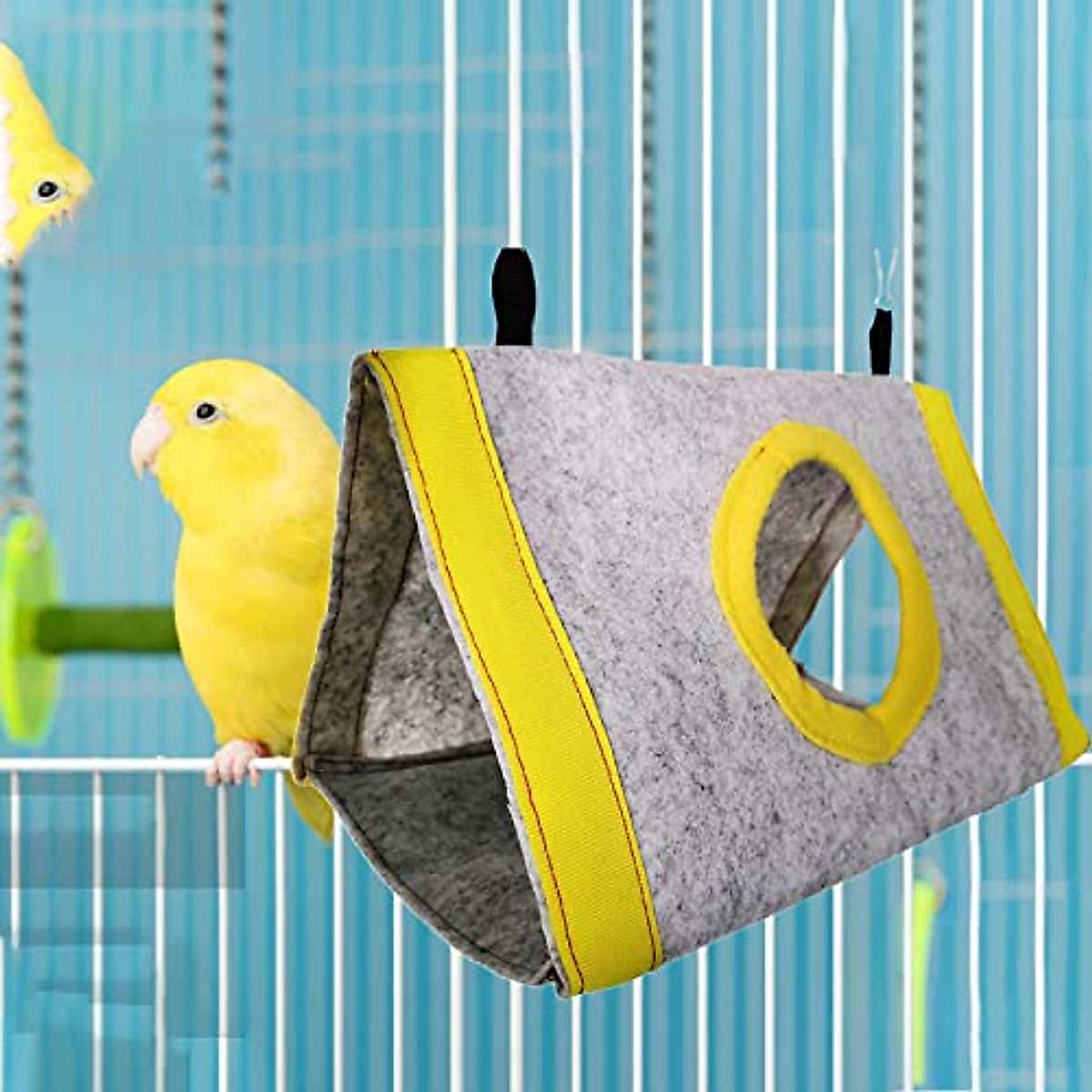 Pet Supplies Bird Nest Bed Keep Warm Shed Hut Breathable Triangle Parrot Hammock Winter Bird Sleeping Bed Bird Supplies Bird Nest Bed Large