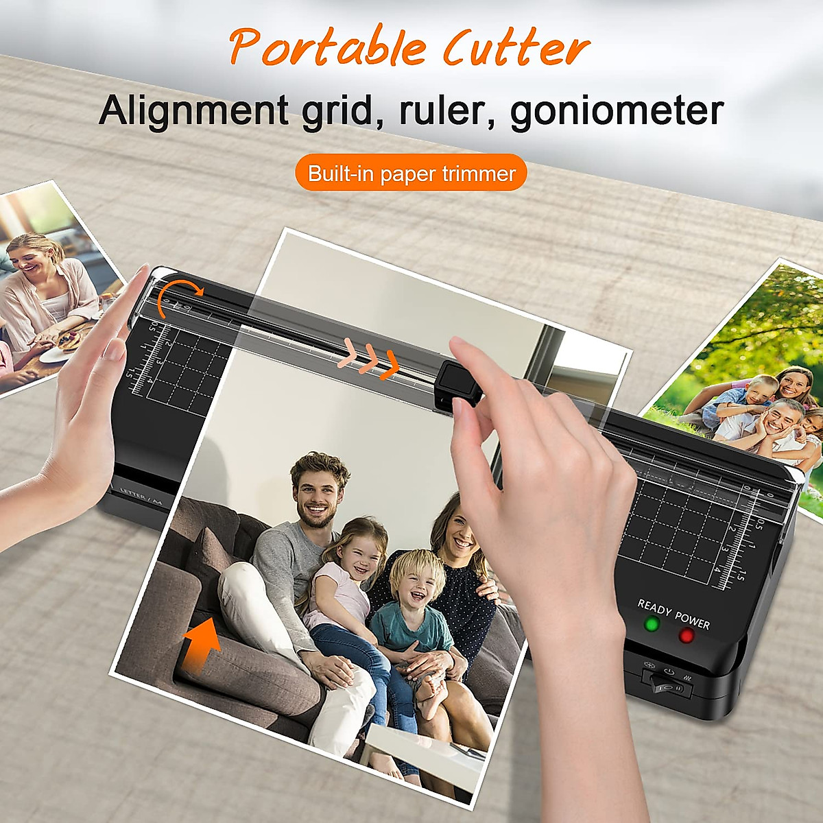 ANWIKE Laminator Machine, Laminate up to 9-Inch A4 Paper with 20 Thermal Laminating Pouches Sheets Trimmer and Corner Rounder for Home Office School Use, 90s Fast Warm-up