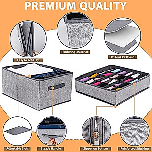 STOCKISI Adjustable wardrobe Clothes Organizer - Unique design with adjustable dividers fits pants, jeans, baby clothes. Keep your closet tidy with this practical solution. Say hello to organization!